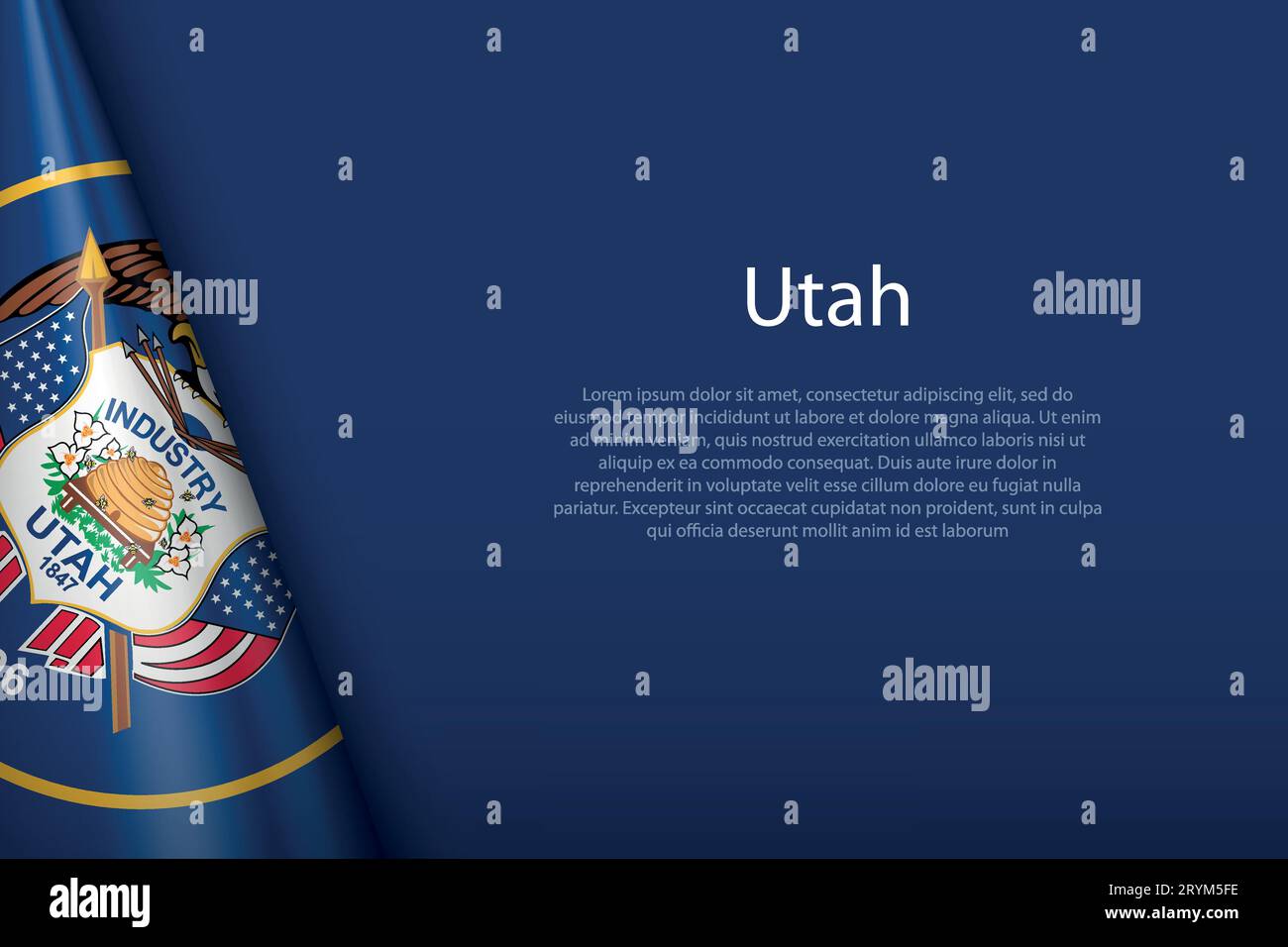 Utah flag background Stock Vector Images - Alamy
