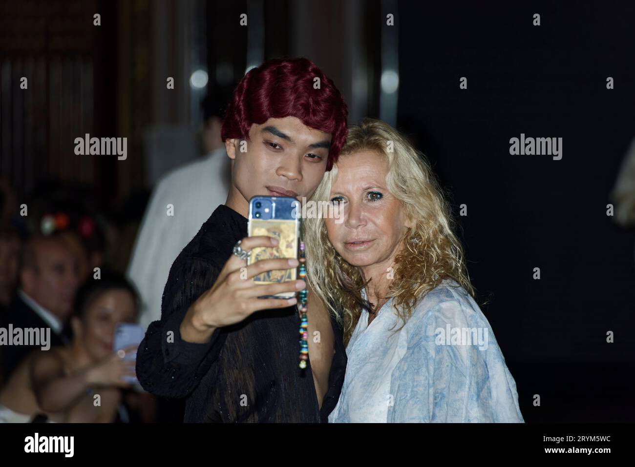 Paris, France. 1st Oct, 2023. Fiona Gelin and Jeremy Bellet attend the ...