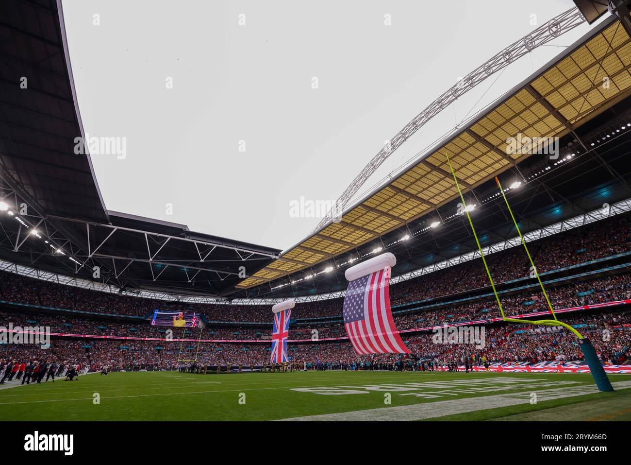 Wembley Stadium, London, UK. 1st Oct, 2023. NFL UK Football, Atlanta ...