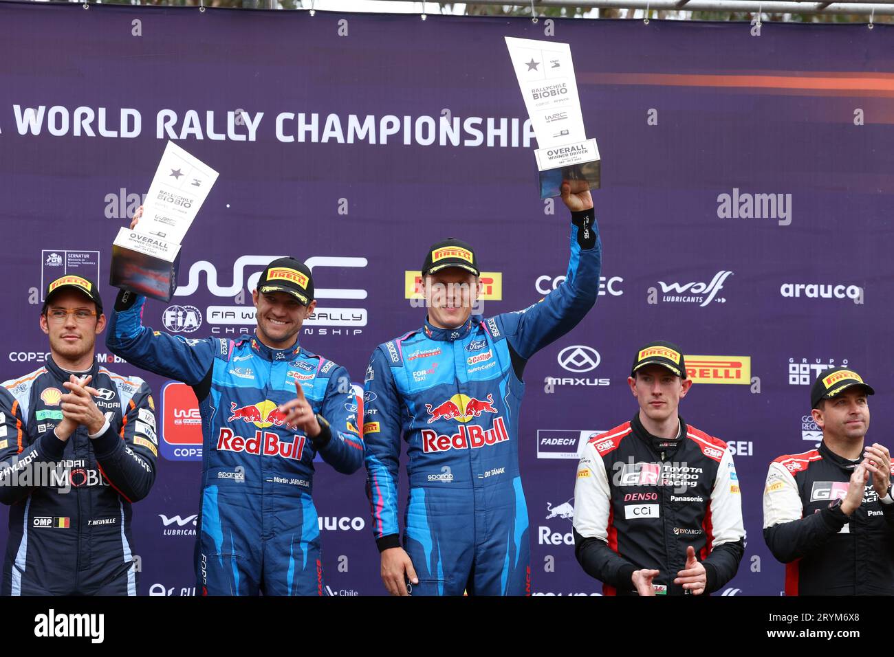 Los Angeles, Chili. 01st Oct, 2023. 08 Ott TANAK (EST), Martin JARVEOJA ...