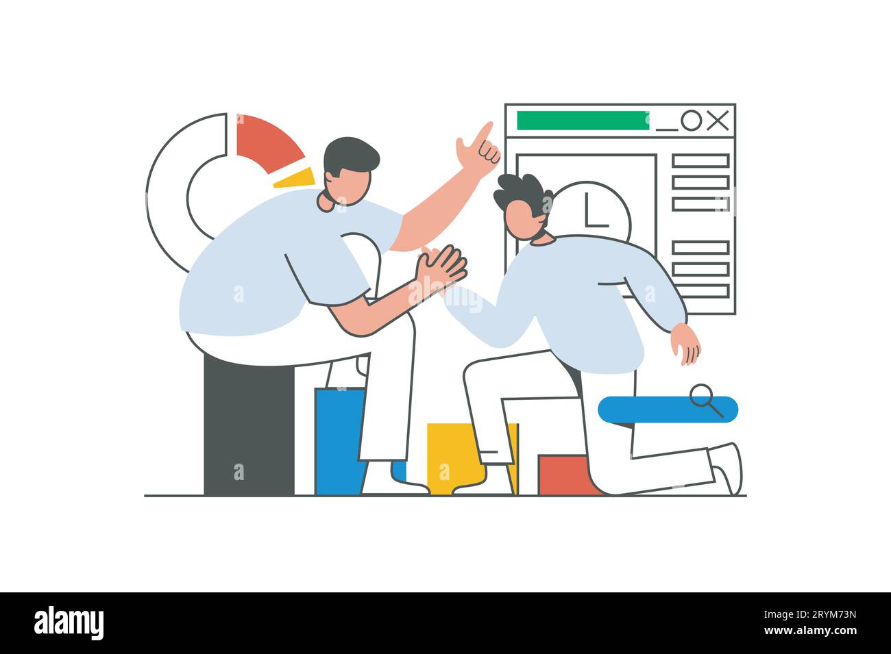 Cooperating group Stock Vector Images - Alamy