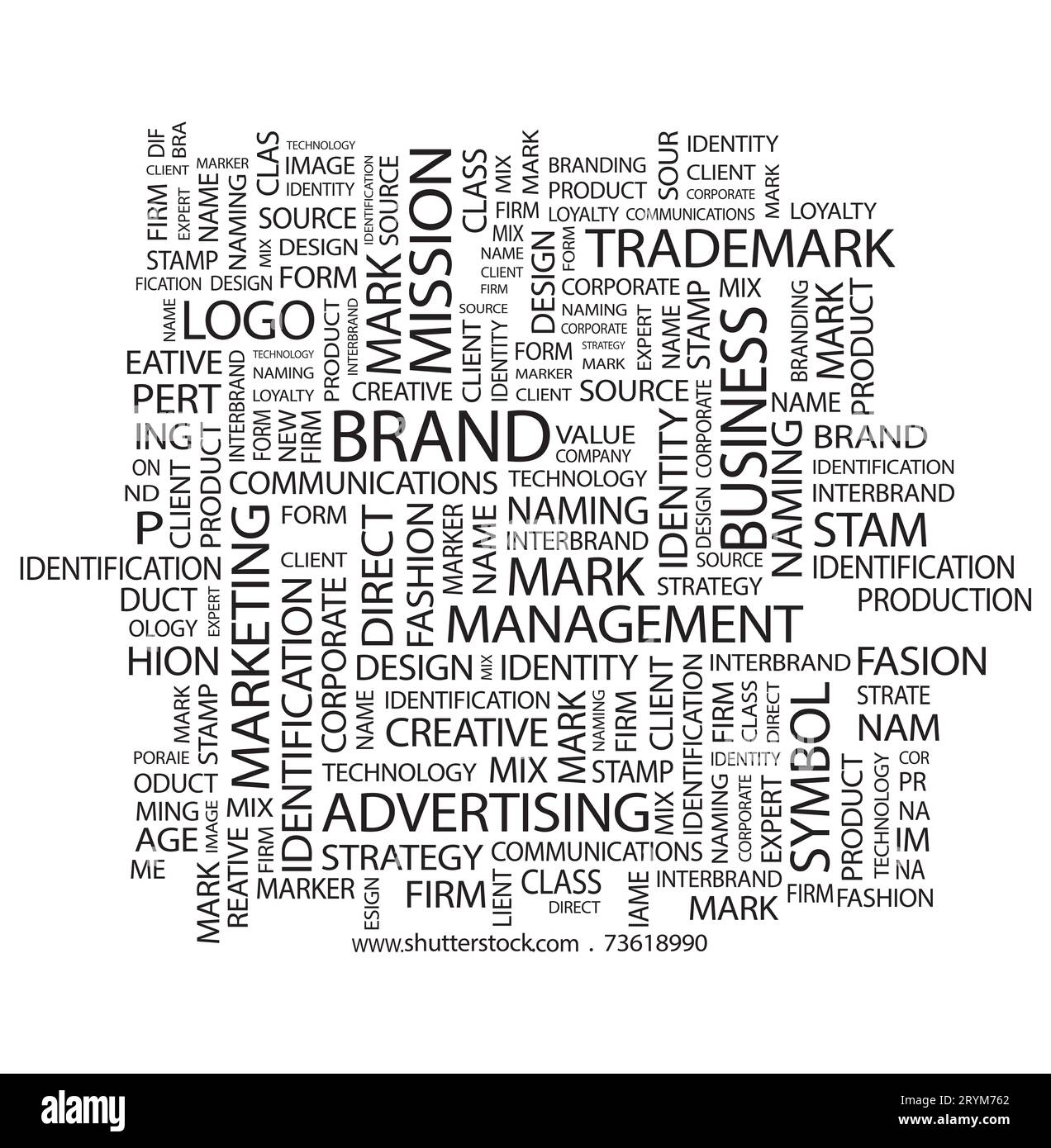 Business vector illustration word cloud isolated on a white background ...