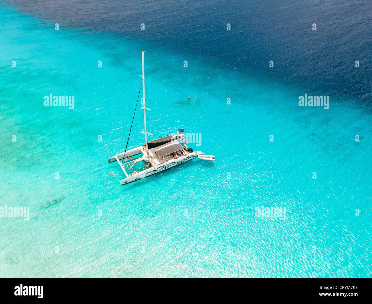 Klein Curacao Island with Tropical beach at the Caribbean island of ...