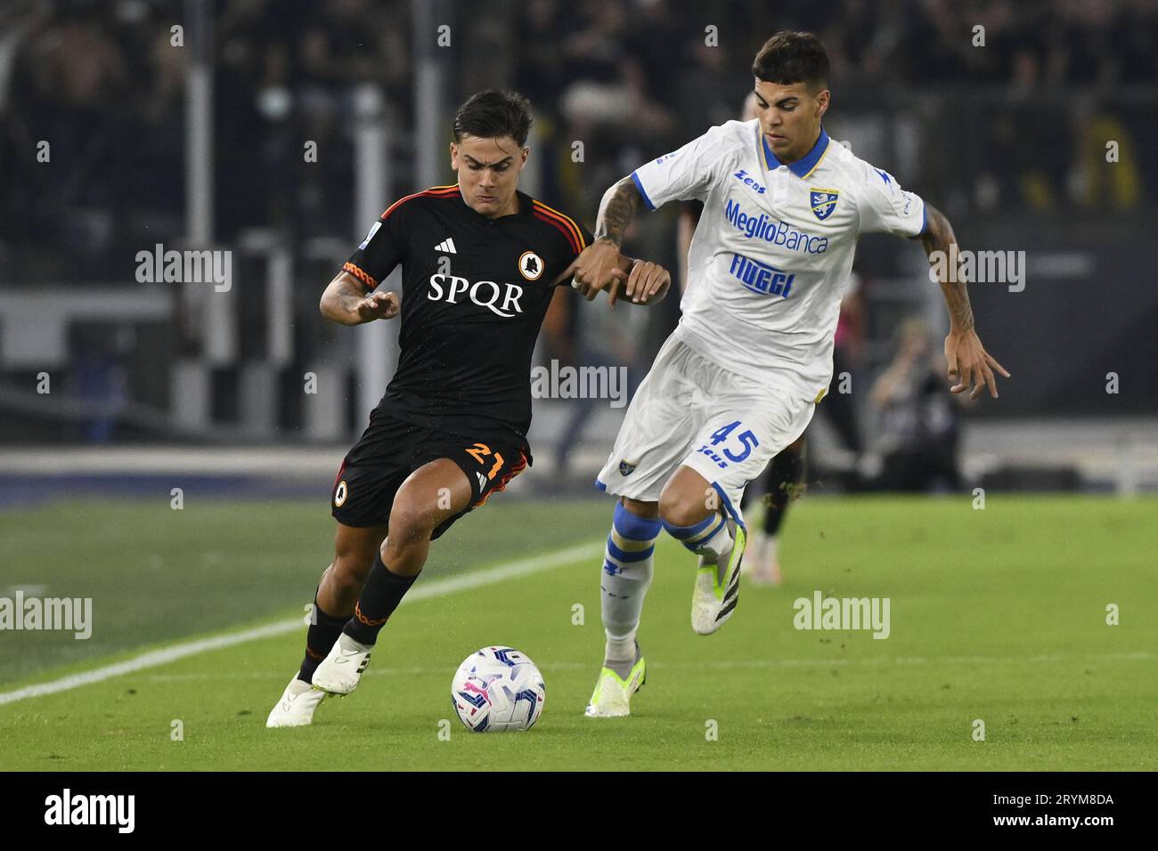 Rome, Italy. 01st Oct, 2023. Paulo Dybala of A.S. Roma and Enzo ...