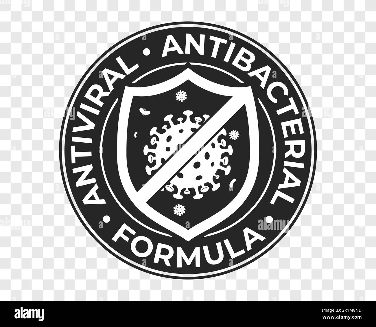 Antibacterial formula stamp Black and White Stock Photos & Images - Alamy