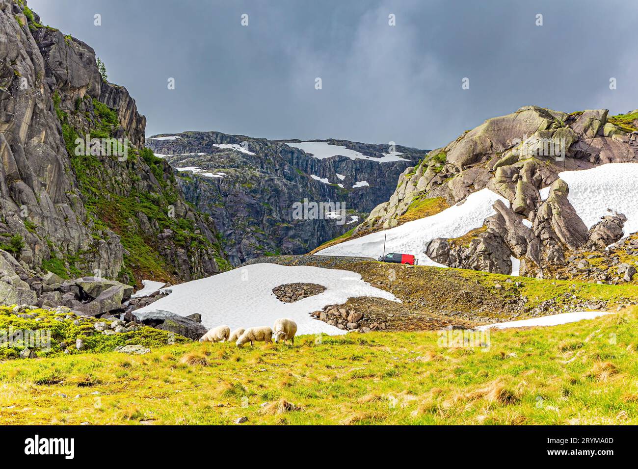 Cold summer in Norway Stock Photo - Alamy