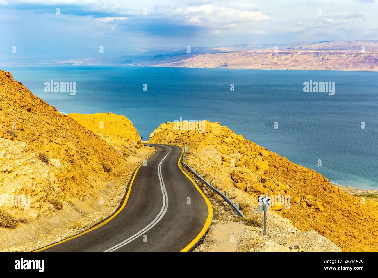 The highway. Dead Sea. Israel Stock Photo - Alamy