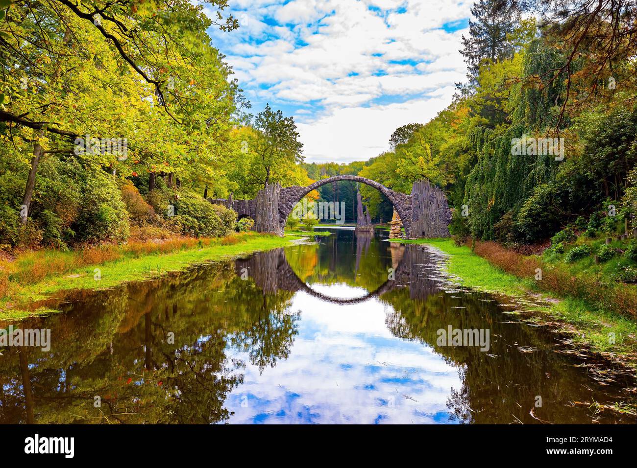 Picturesque narrow bridge Stock Photo - Alamy