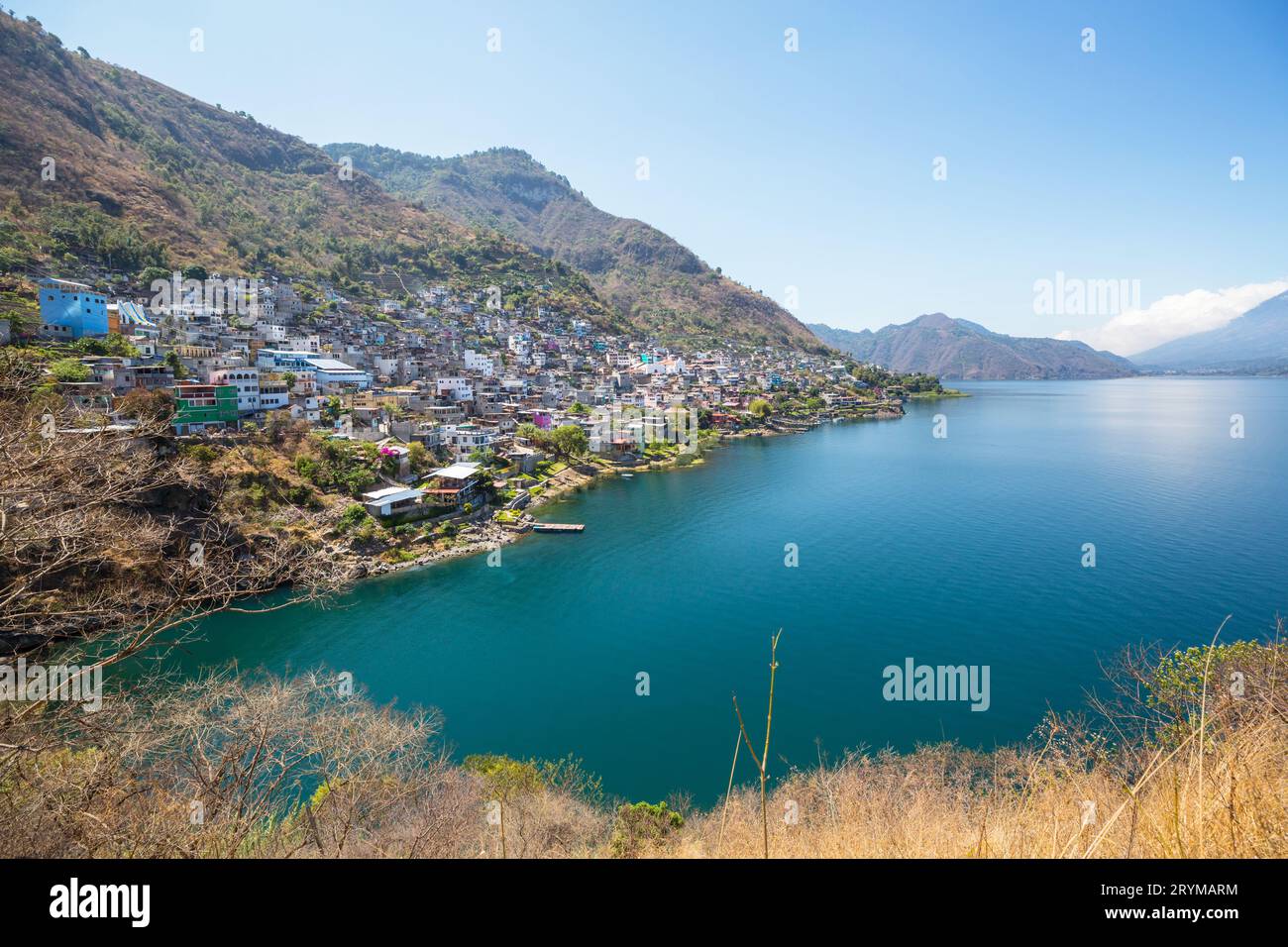 Village on Atitlan Stock Photo - Alamy