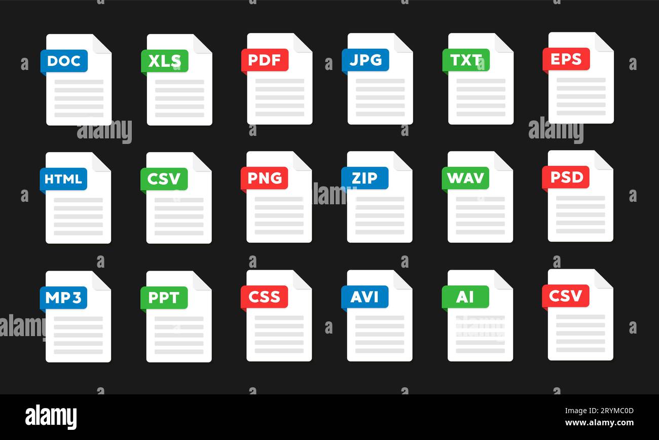 File setting Stock Vector Images - Alamy