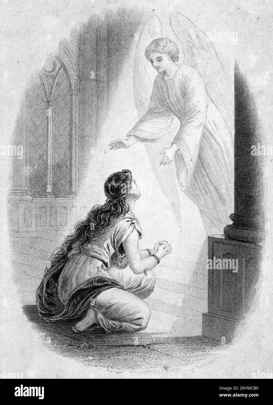 The Cherub Rubi Appearing to Lilis, from the Poem "The Loves of the ...