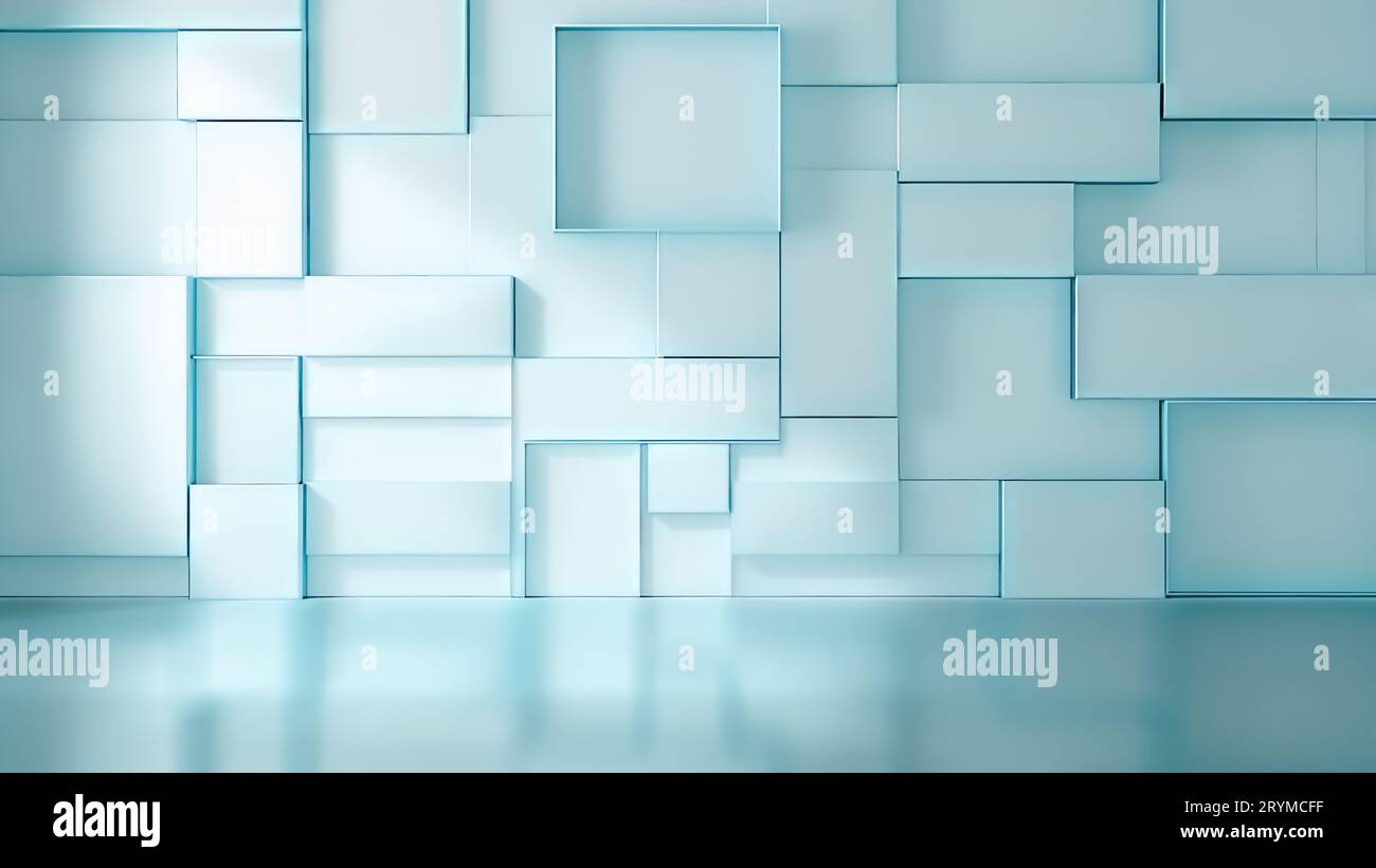 Light blue wall interior background hi-res stock photography and images ...