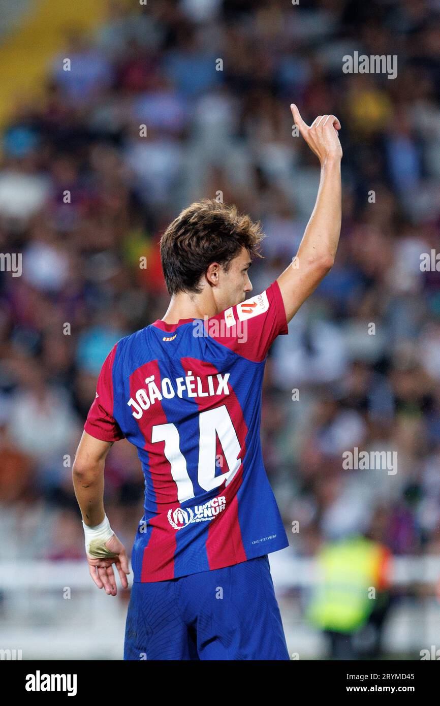 Barcelona, Spain. 29th Sep, 2023. Joao Felix in action during the ...