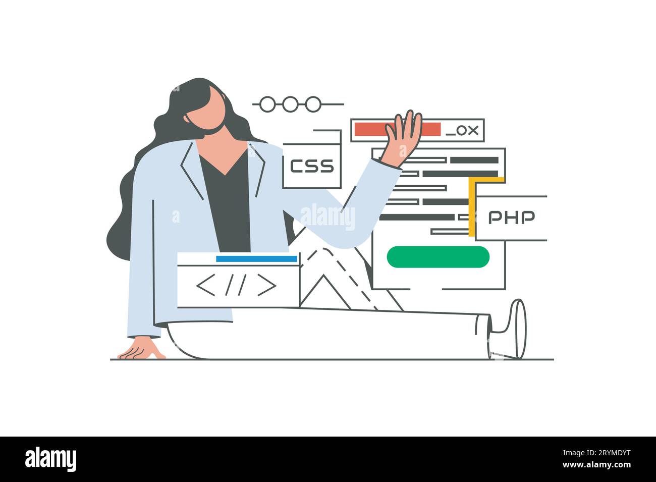 Algorithms With People Stock Vector Images Alamy