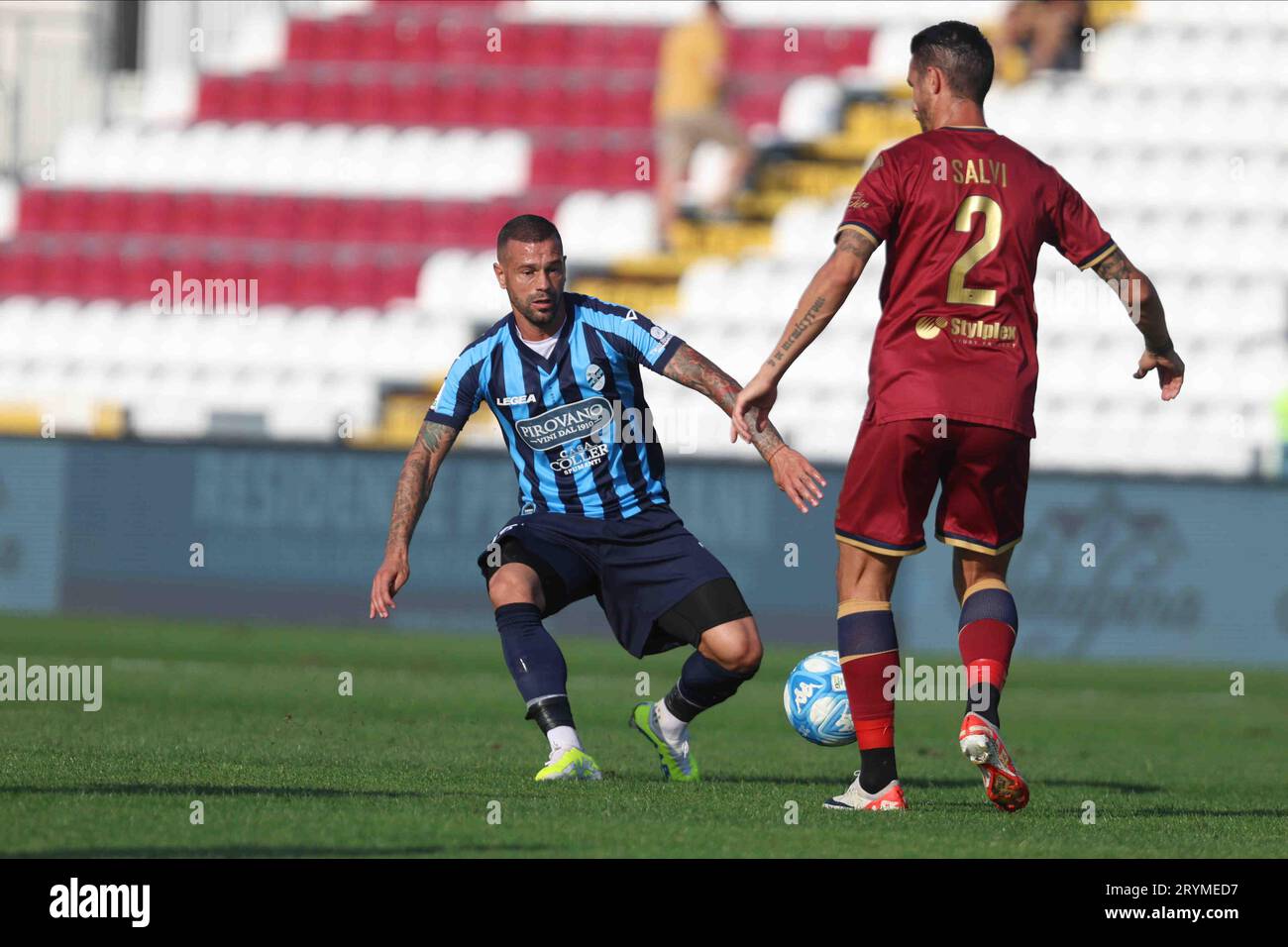 Franco Lepore (Lecco) and Alessandro Salvi (Cittadella) during the ...