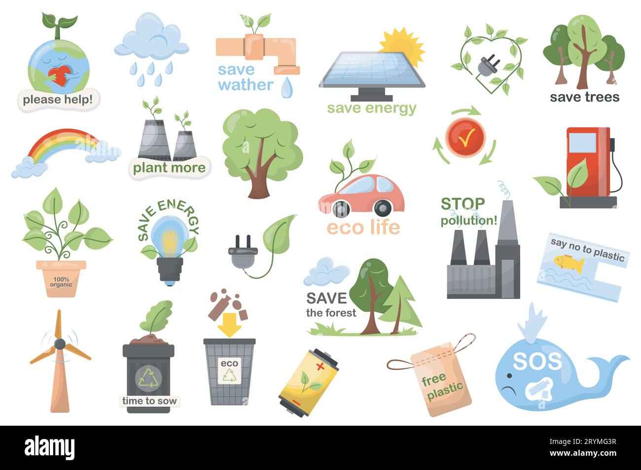 Wind turbine in the forest Stock Vector Images - Alamy