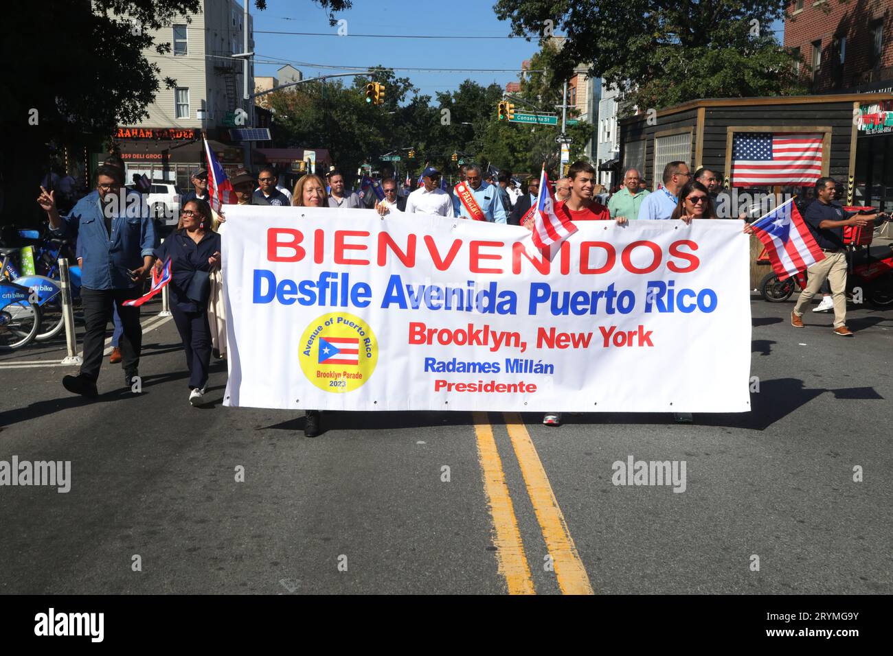 NEW YORK, NEW YORK- OCTOBER 1: New York City Mayor Eric Adams along ...