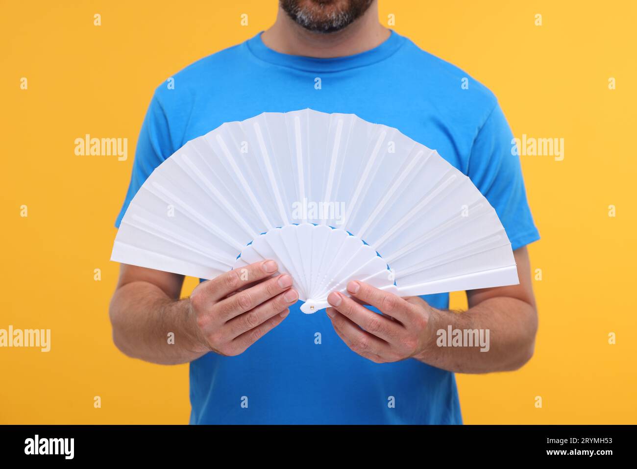 Hot day orange fan hi-res stock photography and images - Alamy