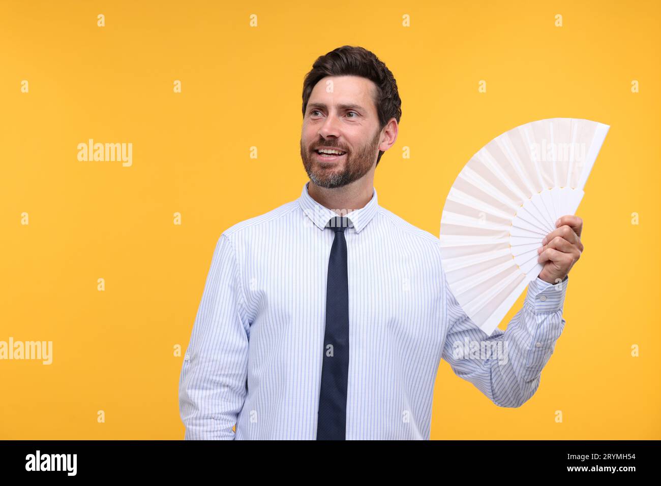 Hot day orange fan hi-res stock photography and images - Alamy