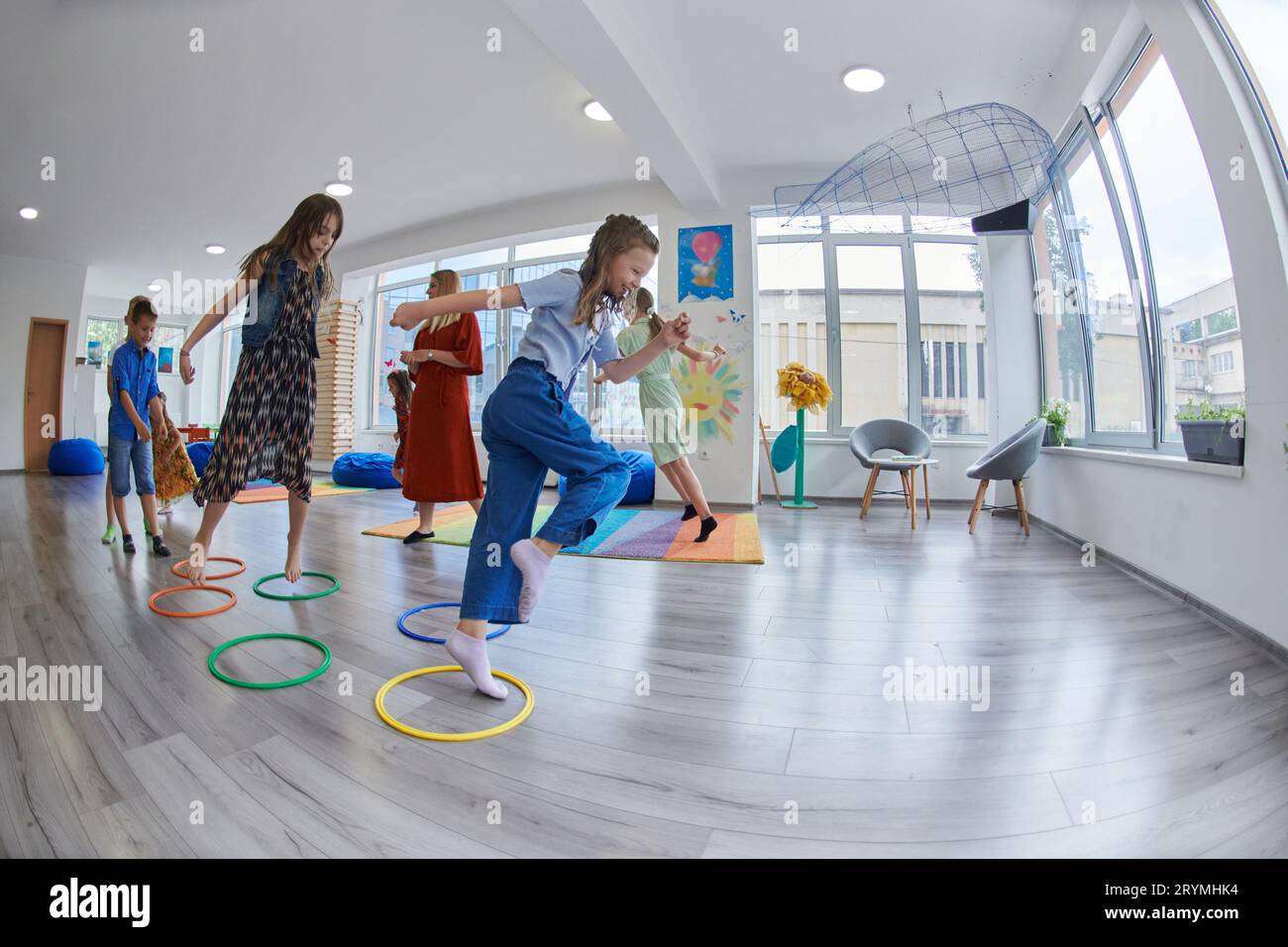 Classroom movement activity hi-res stock photography and images - Alamy