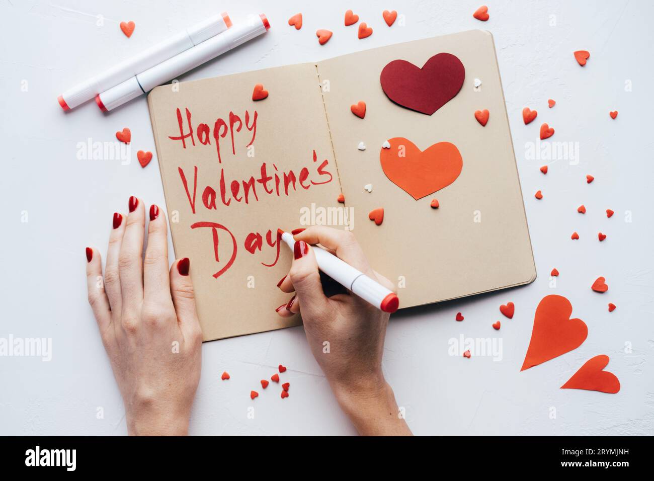 Felt heart in hands hi-res stock photography and images - Alamy