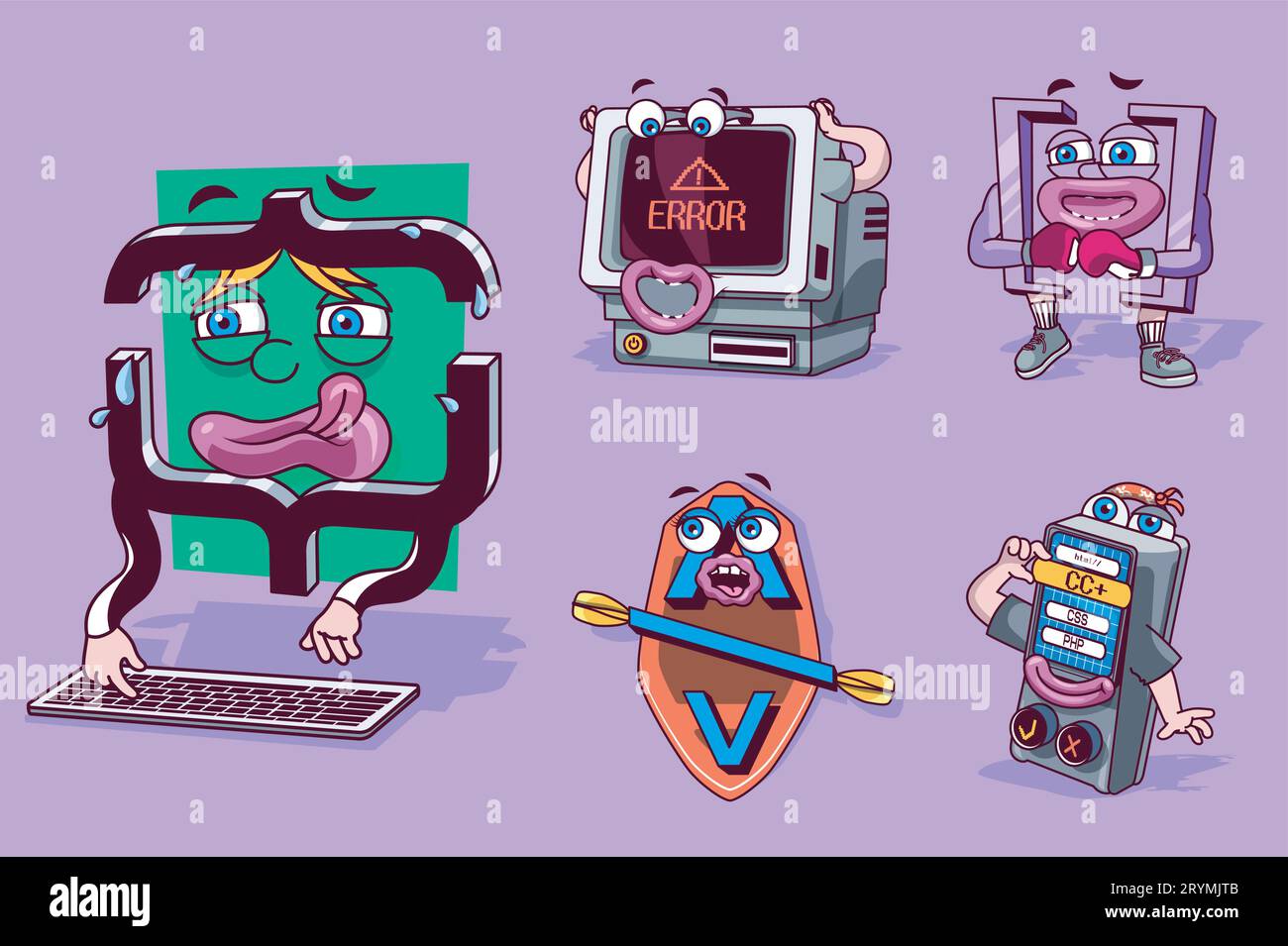 Groovy Programming Stock Vector Images Alamy