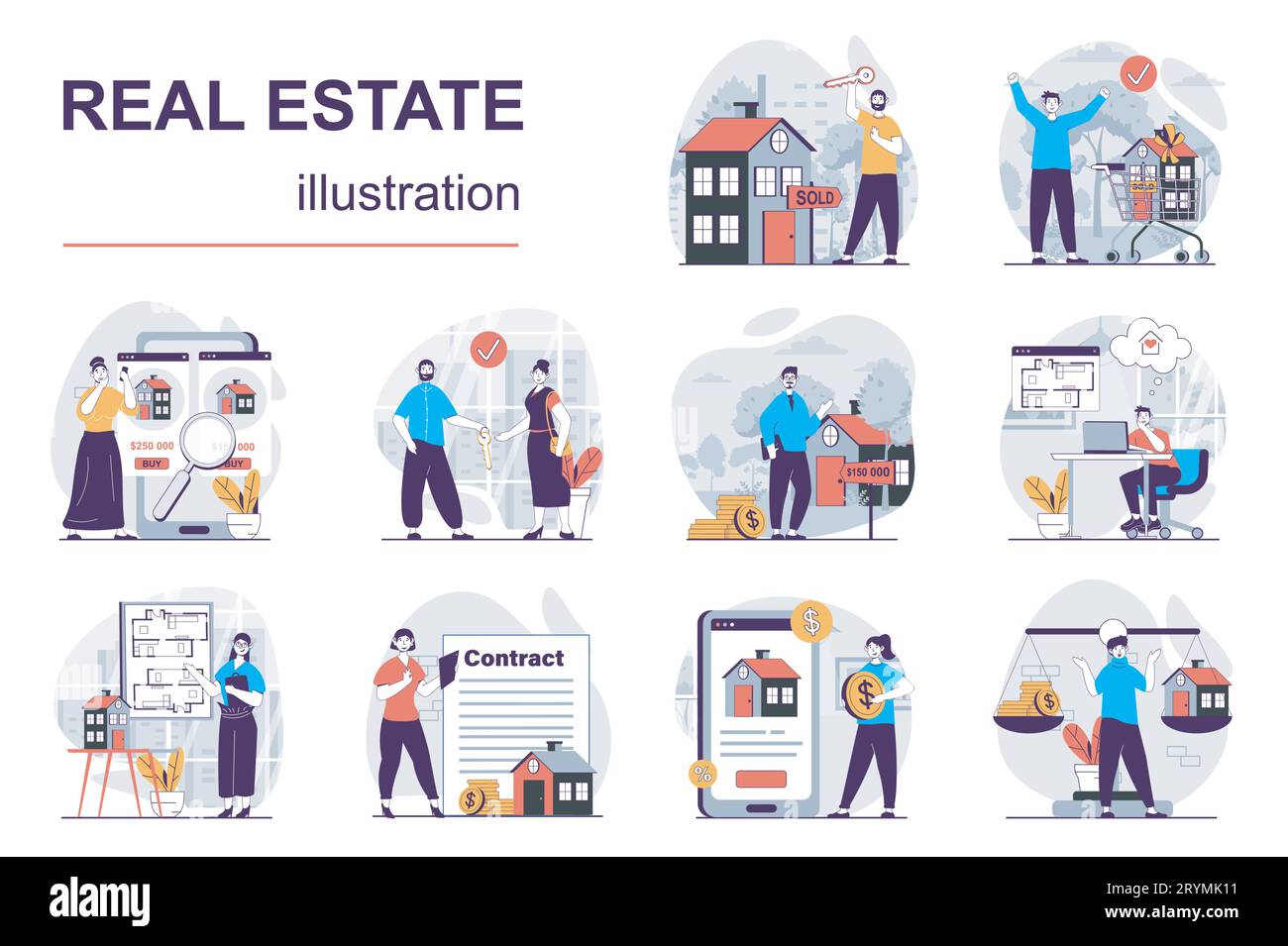 Real situations Stock Vector Images - Alamy
