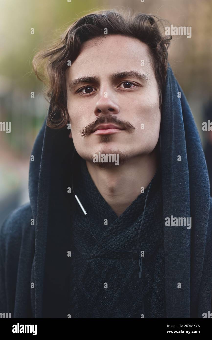 Hooded model hi-res stock photography and images - Alamy