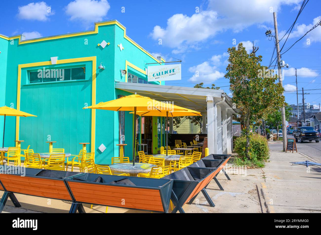 NEW ORLEANS, LA, USA - SEPTEMBER 27, 2023: Calliope Beer Works brew pub ...