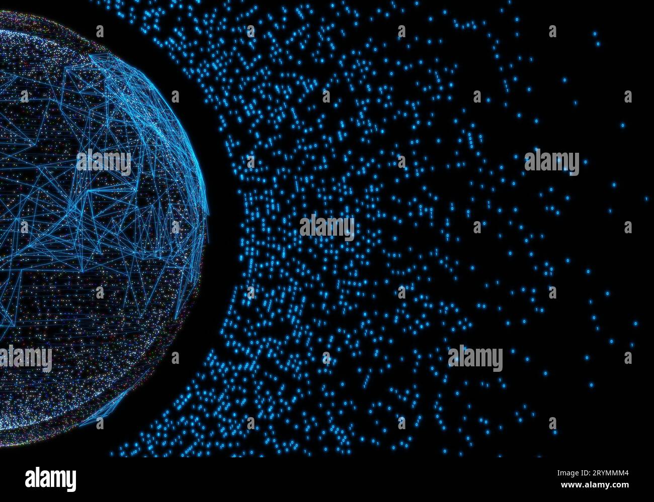 Future intelligent technology data planet, big data transmission Stock ...