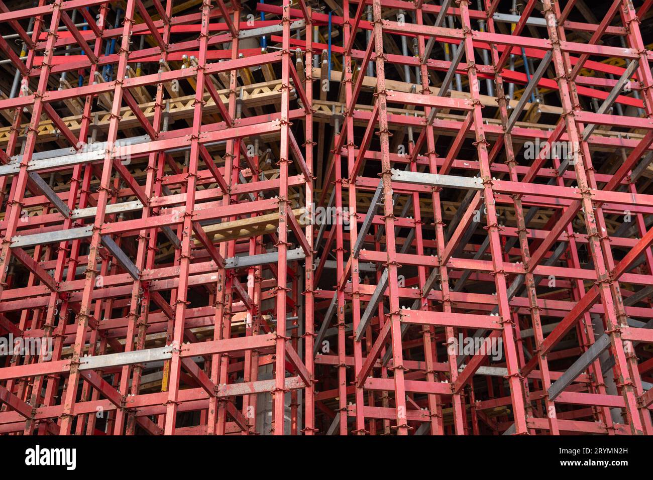 Scaffolding at the Construction site Technology for Tall Buildings ...