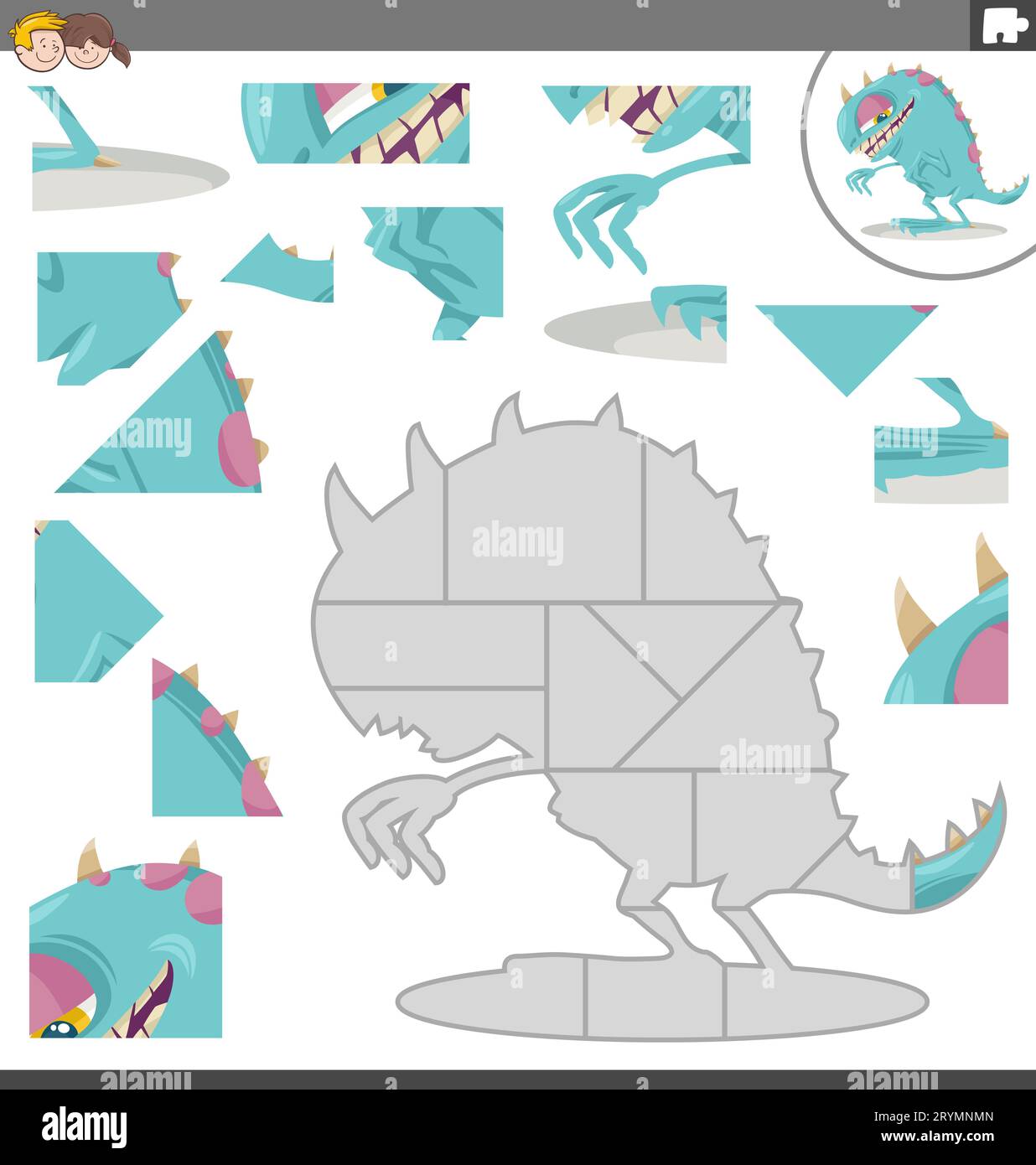 Cartoon character monster hi-res stock photography and images - Alamy