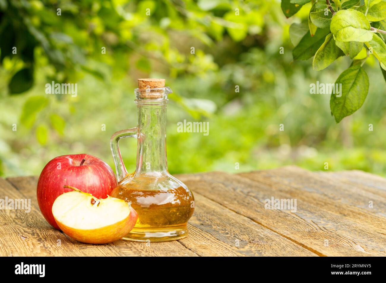 Apple cider in glass bottle hi-res stock photography and images - Alamy