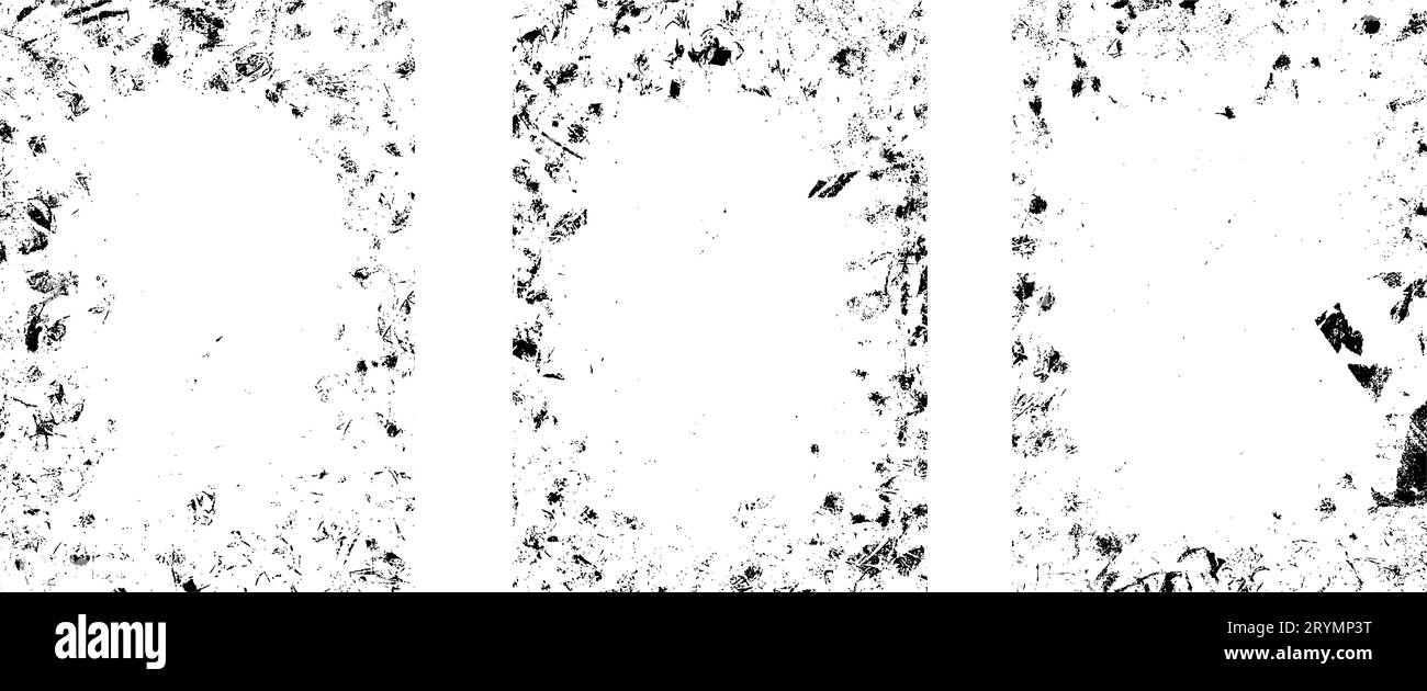 Old style photo frame with grunge texture. brush strokes, vintage paper ...