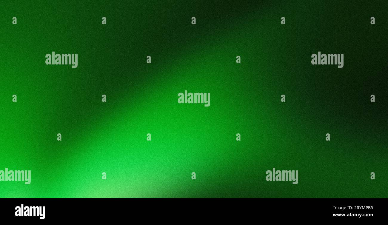 Green blurred grainy gradient background, noise texture effect, wide ...