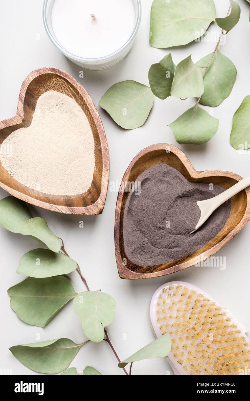 DIY organic cosmetics and spa concept. Natural ingredients for homemade ...