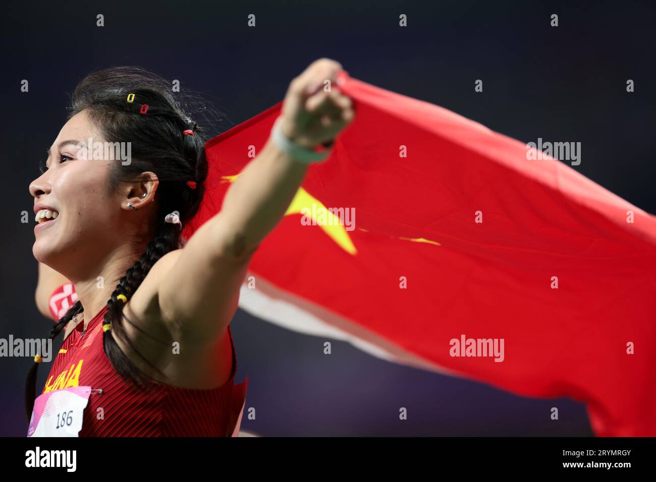 Hangzhou, China. 1st Oct, 2023. Wu Yanni (CHN) Athletics : Women's ...