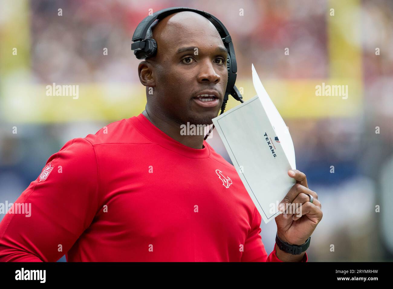 Houston, TX, USA. 1st Oct, 2023. Houston Texans head coach DeMeco Ryans ...
