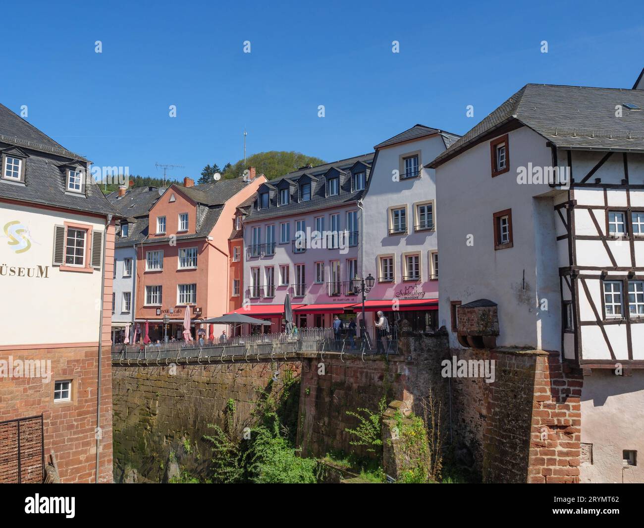 Saarburg city at the saar river Stock Photo - Alamy