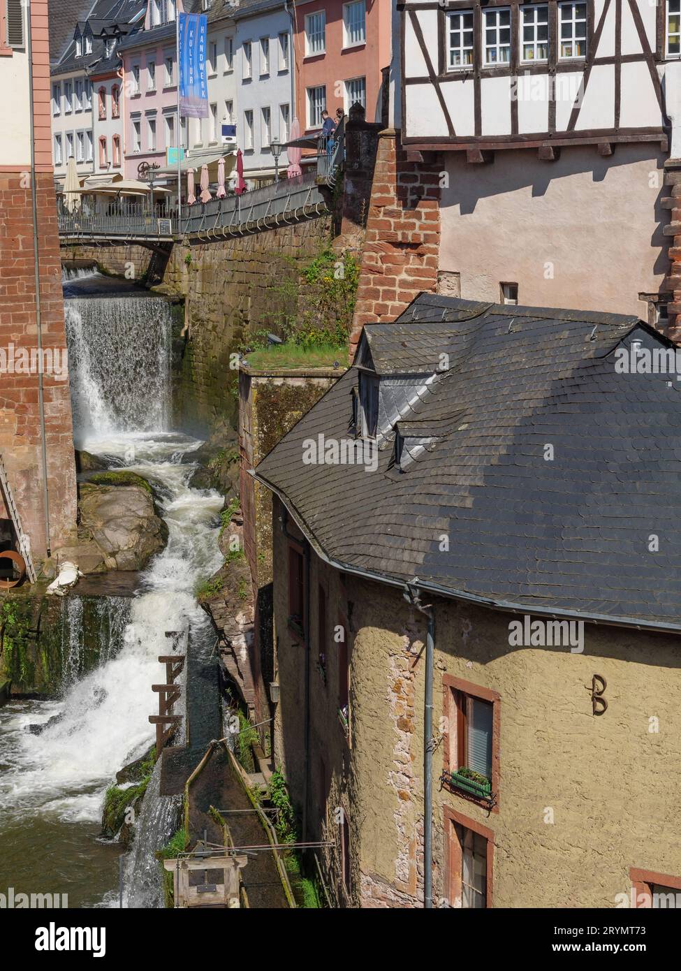 Saarburg city at the saar river Stock Photo - Alamy