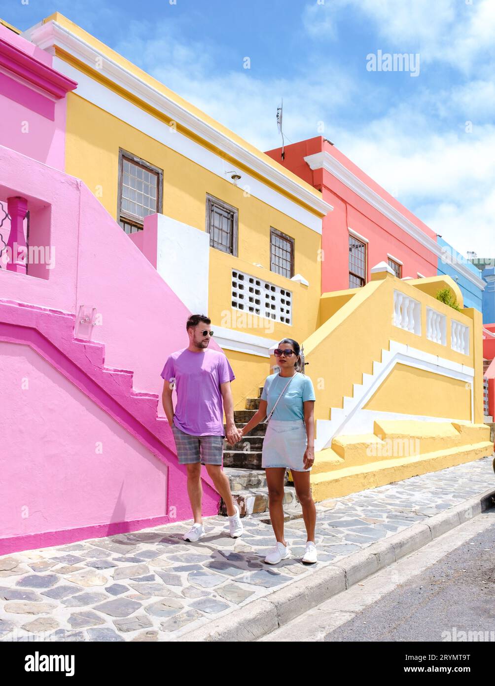 Bo Kaap Township in Cape Town, a colorful house in Cape Town South ...