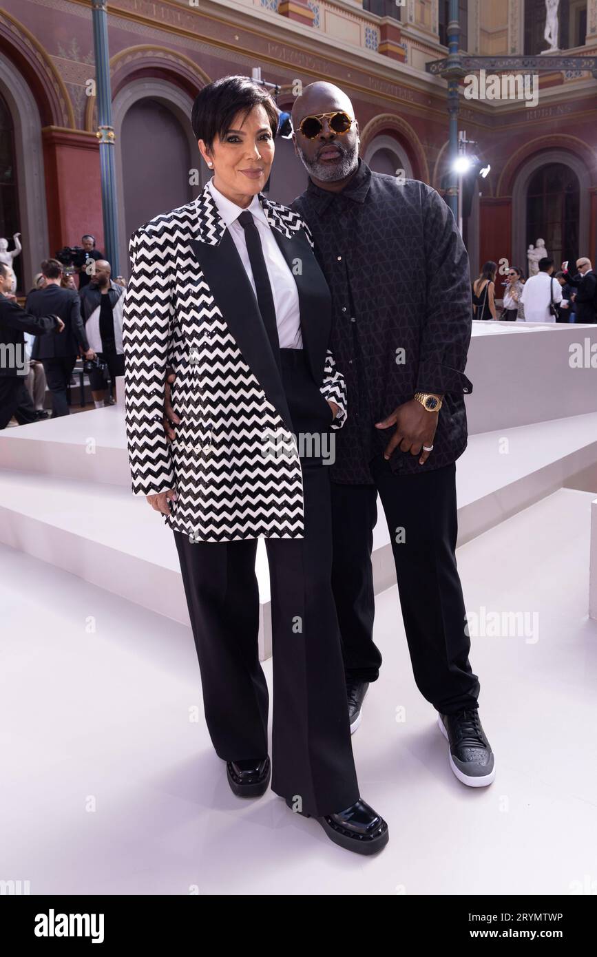 Paris, France. 01st Oct, 2023. Kirs Jenner and Corey Gamble attend ...