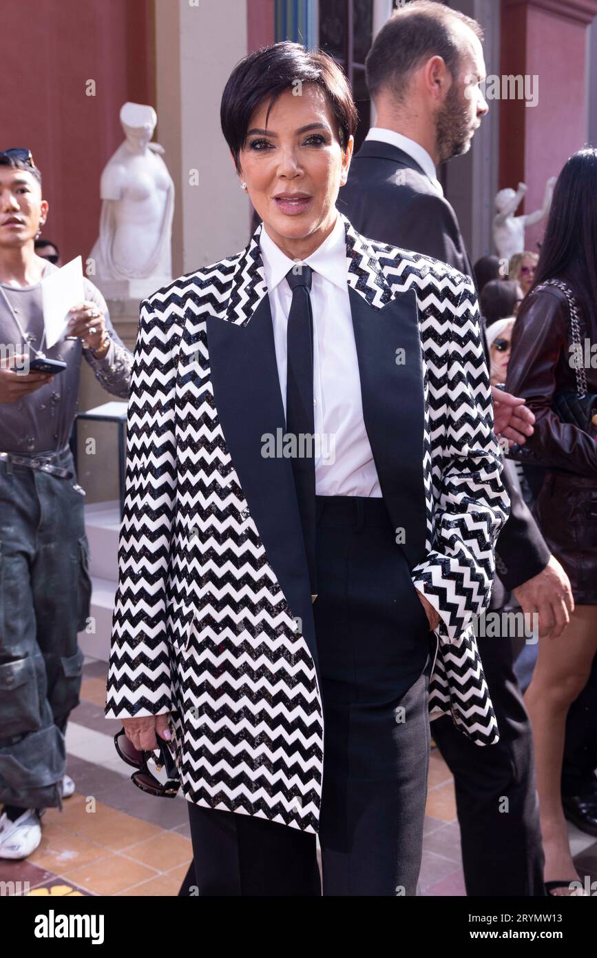Paris, France. 01st Oct, 2023. Kris Jenner attends VALENTINO Spring ...