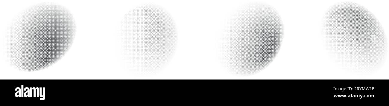 Circular grain texture with distressed dots and gradient effects. noise ...