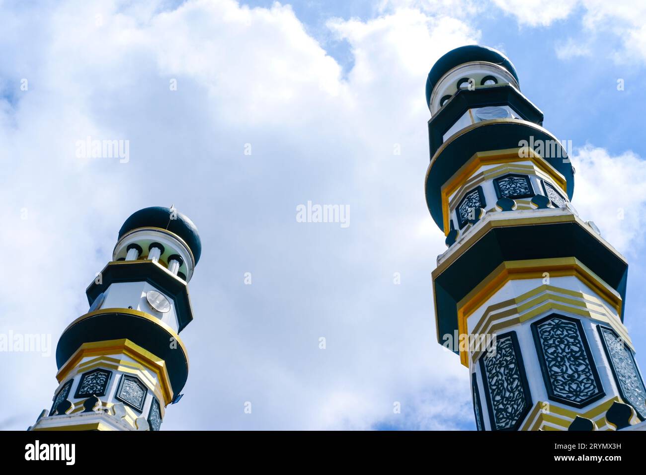 Amuntai, Indonesia : Juni 01, 2021 : The tower of the Hajar Al-Aswad ...
