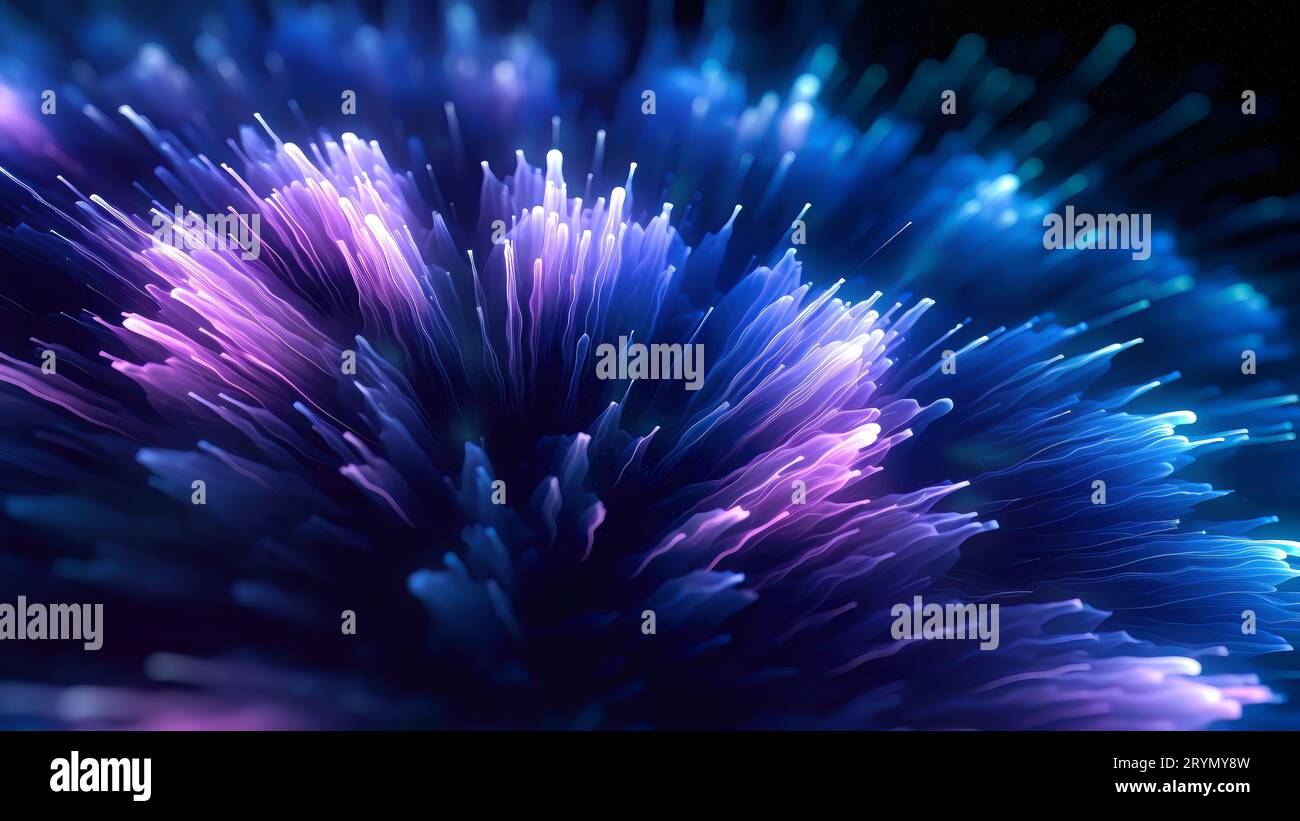 Vibrant glowing blue violet hi-res stock photography and images - Alamy