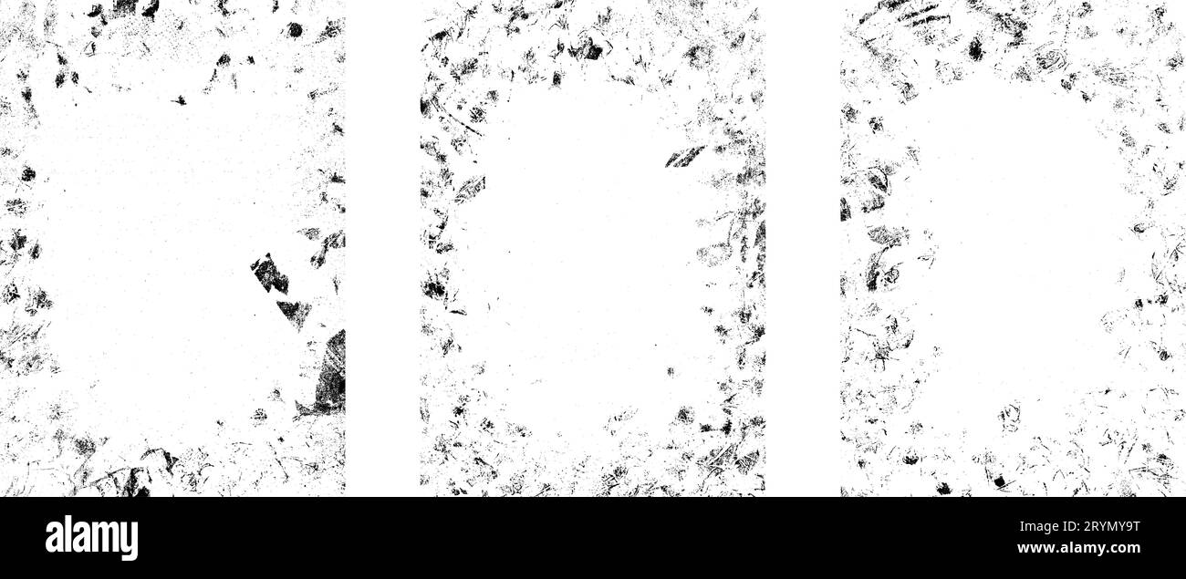 Hand drawn frame with a rough, torn edge featuring grunge elements and ...