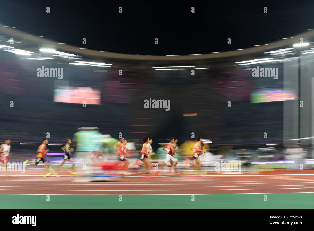 Hangzhou, China. 30th Sep, 2023. General view Athletics : Men's 10000m Final at Hangzhou Olympic ...