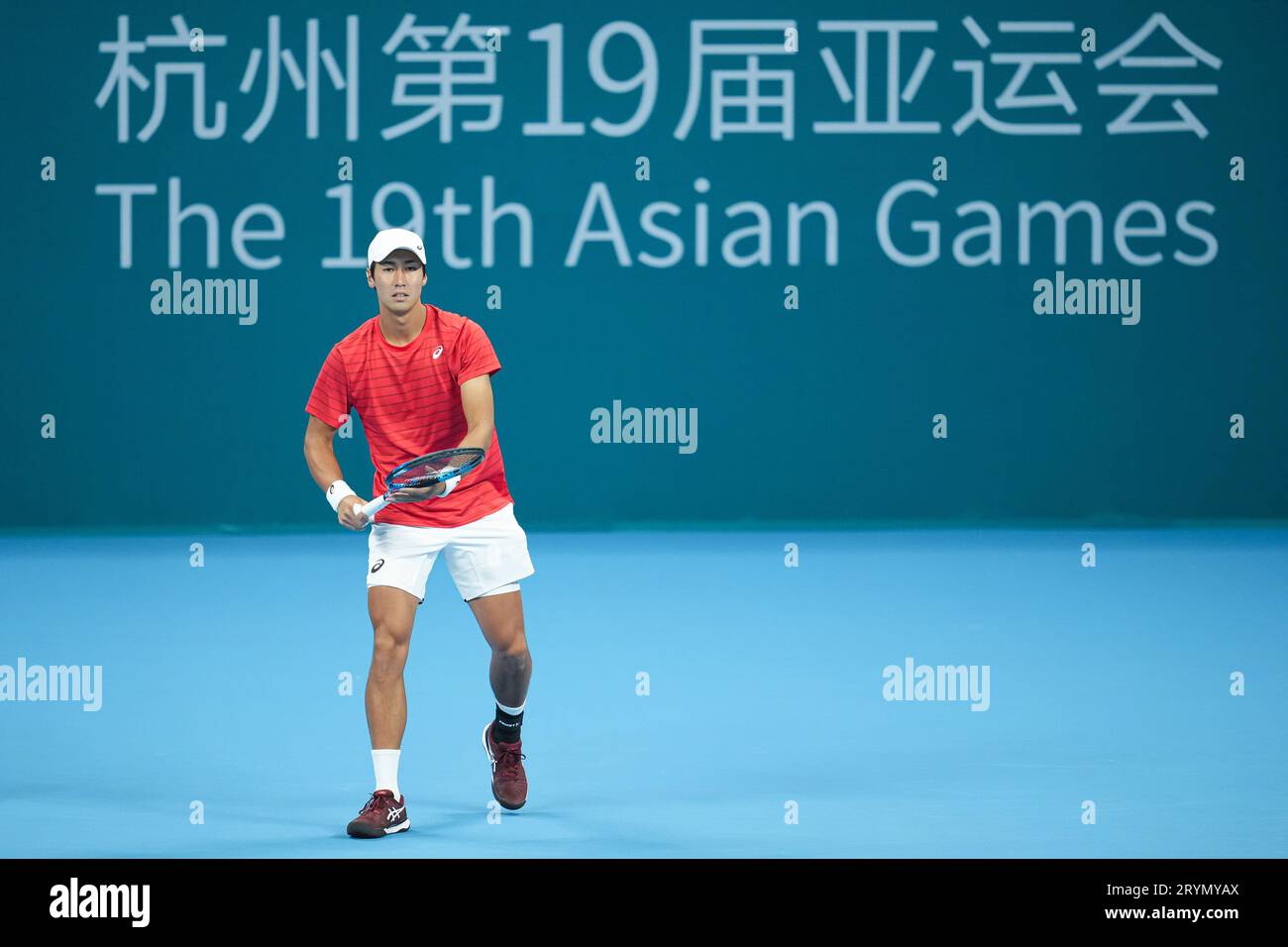 Hangzhou, China. 30th Sep, 2023. Yosuke Watanuki (JPN) Tennis : Men's Singles Final at Hangzhou ...