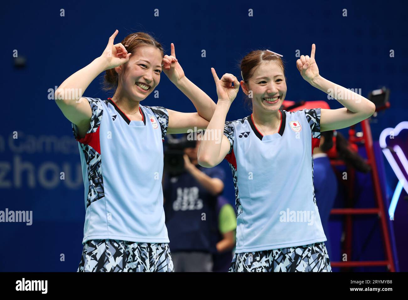 Hangzhou, China. 30th Sep, 2023. Chiharu Shida & Nami Matsuyama (JPN) Badminton : Women's Team ...